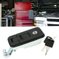 Black Cabinet Lock, Compression Latch with 2 Keys, Adjustable Lever for ...