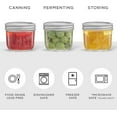 JoyJolt 8oz Wide Mouth Mini Mason Jars with Measure Labels and Airtight ...