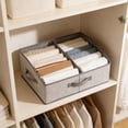 Foldable Fabric Storage Bin with Cardboard Frame for Clothes, Towels ...
