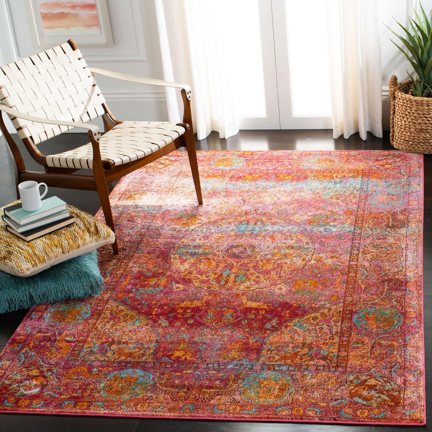 Click here for Safavieh Luxor Metha Floral Bordered Area Rug 53 X... prices