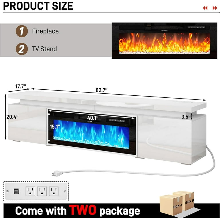 Centro De Entretenimiento Para Tv Fire Place Only ***** DWVO TV Stand ...