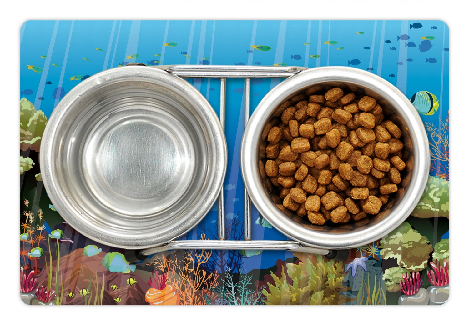 Marine Pet Mat for Food and Water, Majestic Universe Deep Underwater ...