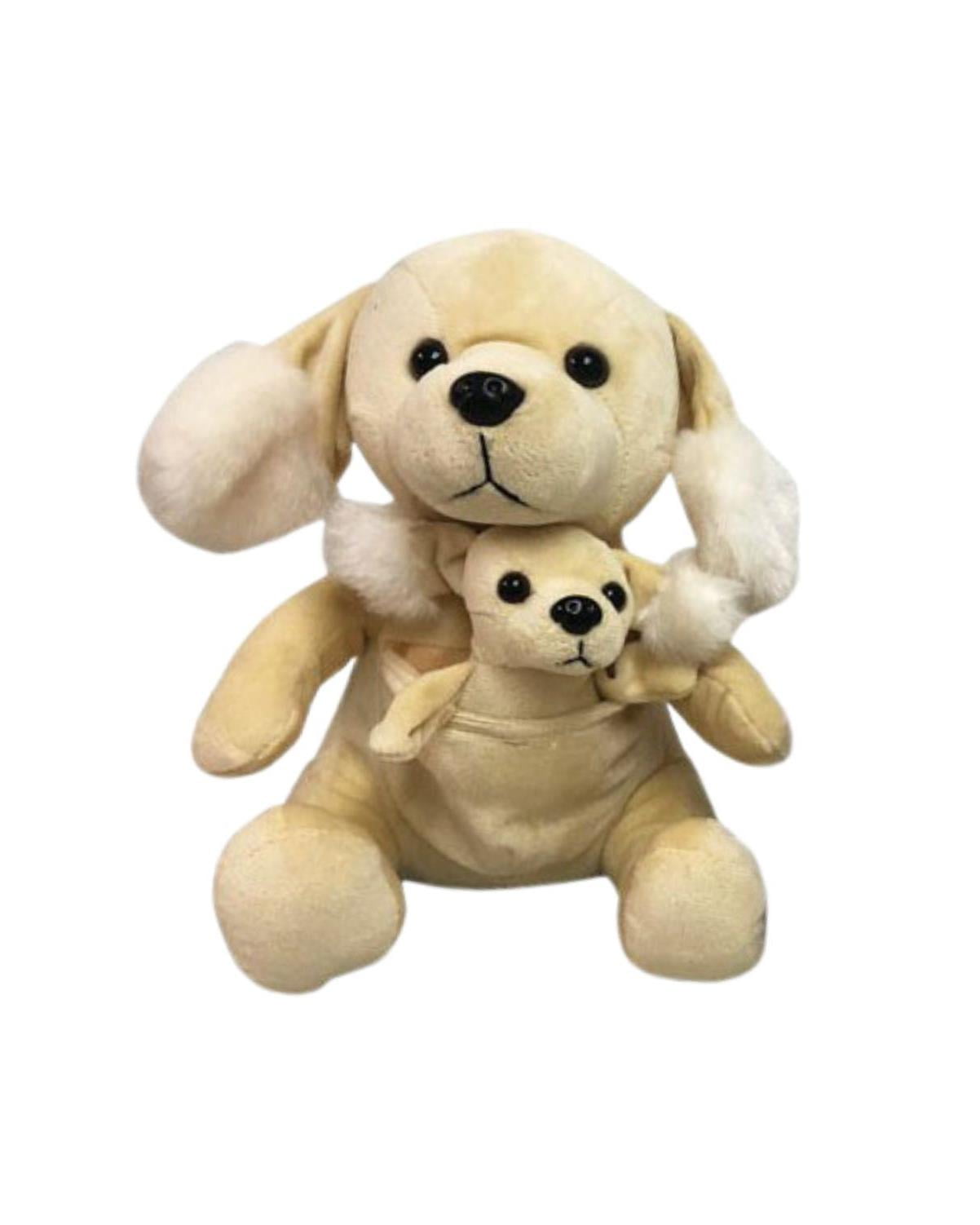 9 Soft Plush Dog with Pouch and Puppy, Cocker Spaniel Dog, Size: One ...