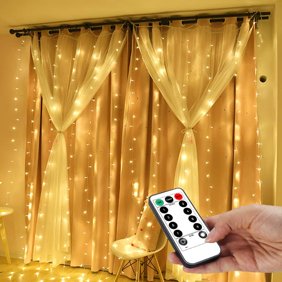 AGPtek 3Mx3M 300LED Linkable Fairy Curtain Lights Strings Connectable ...