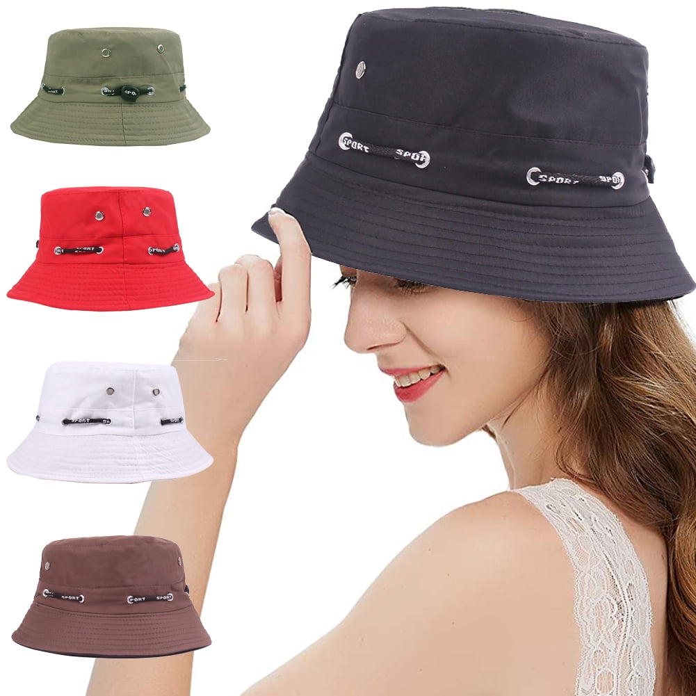 Bucket Hats for Men Women Sun Beach Hat Teens Girls Wide Brim Summer ...