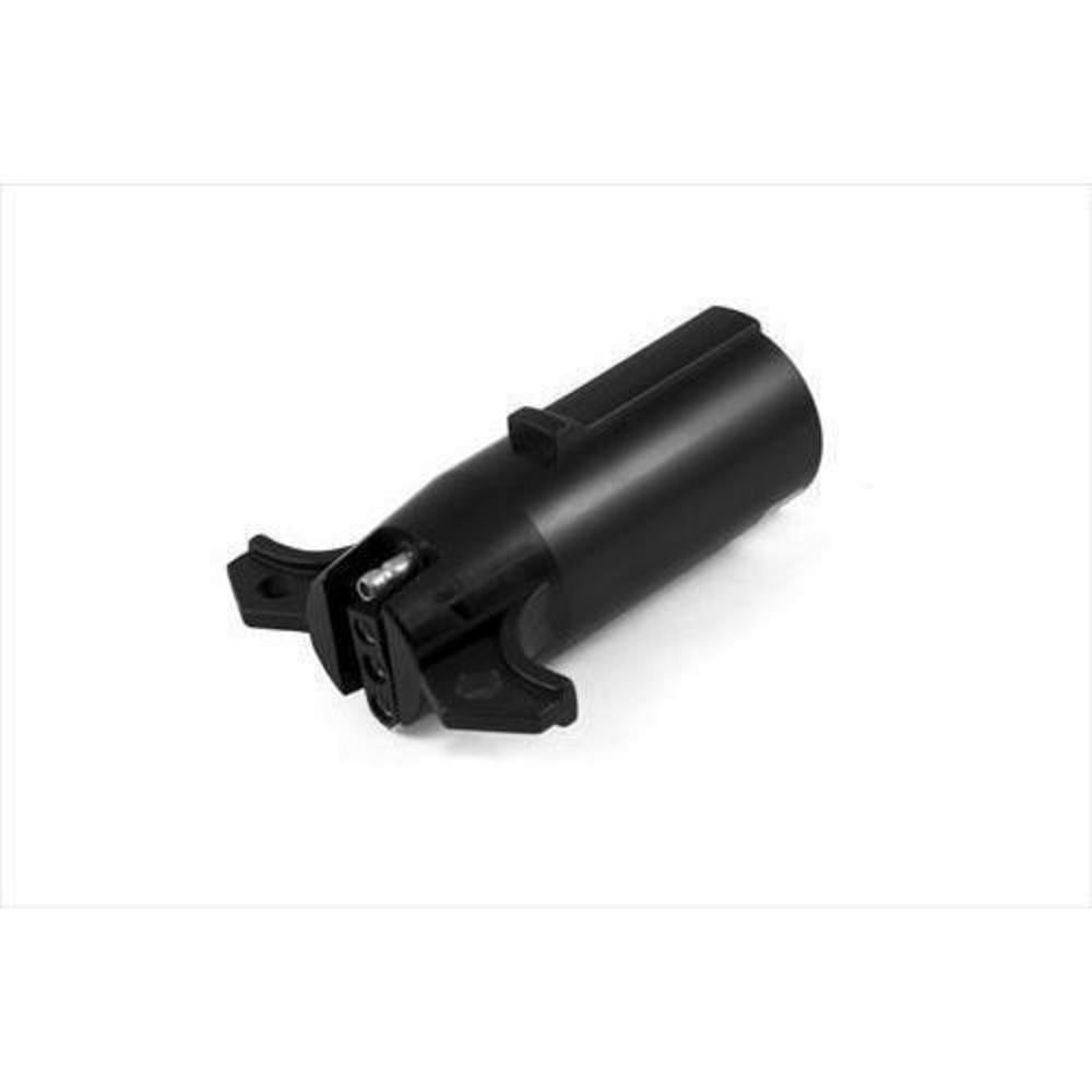 CURT 57040 7-Way Round Vehicle-Side to 4-Way Flat Trailer Wiring ...