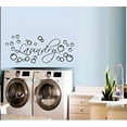 Decal ~ LAUNDRY with Bubbles #3: WALL DECAL, HOME DECOR, 12" X 28 ...