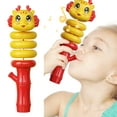 Twisting Snake Whistle Toy Stress Relief Handled Cartoon Animal Twister ...