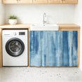 Blue Paint Cabinet Curtains 11" W x 13" L Modern Abstract Light Blue ...