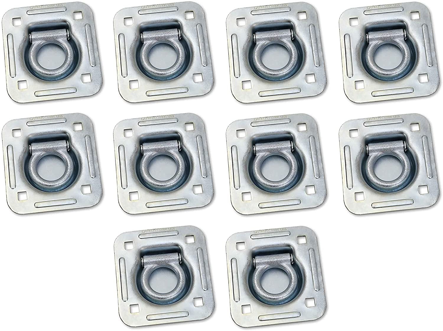 LIBRA Recessed D-Rings for Trailer RV Flush Mount Tiedown- Pack 10 ...