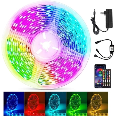 D Lights Strip for Bedroom, 50ft Smart D Strip Lights Music Sync Led ...