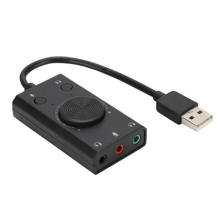 Laptop Sound Card, 15Hz-25KHz Desktop PC Audio Card Multifunction ...