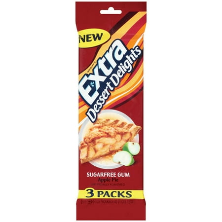 Extra, Dessert Delights Apple Pie Chewing Gum, 3 Ct - Walmart.com