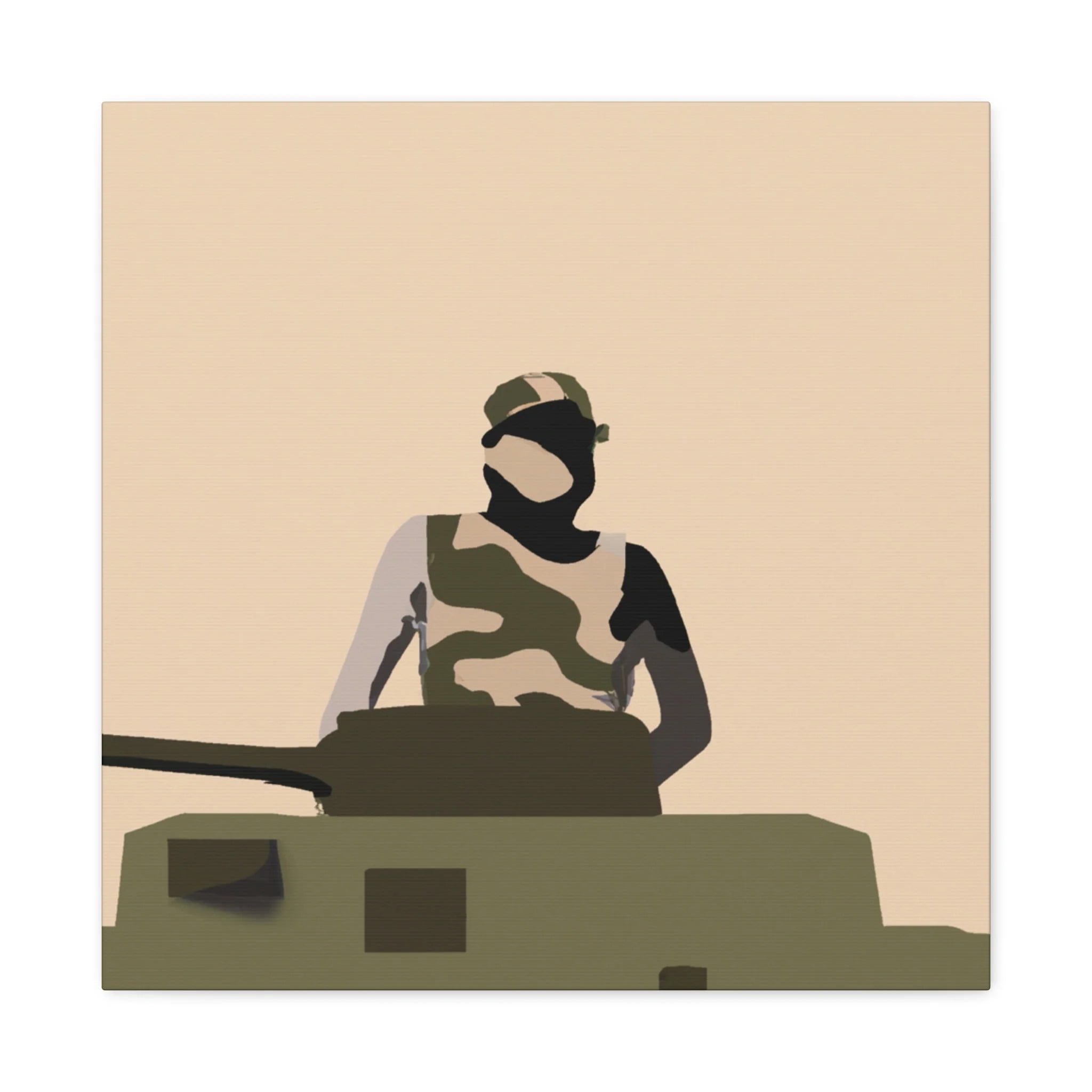 Tank Operator Minimalism - Canvas - Walmart.com