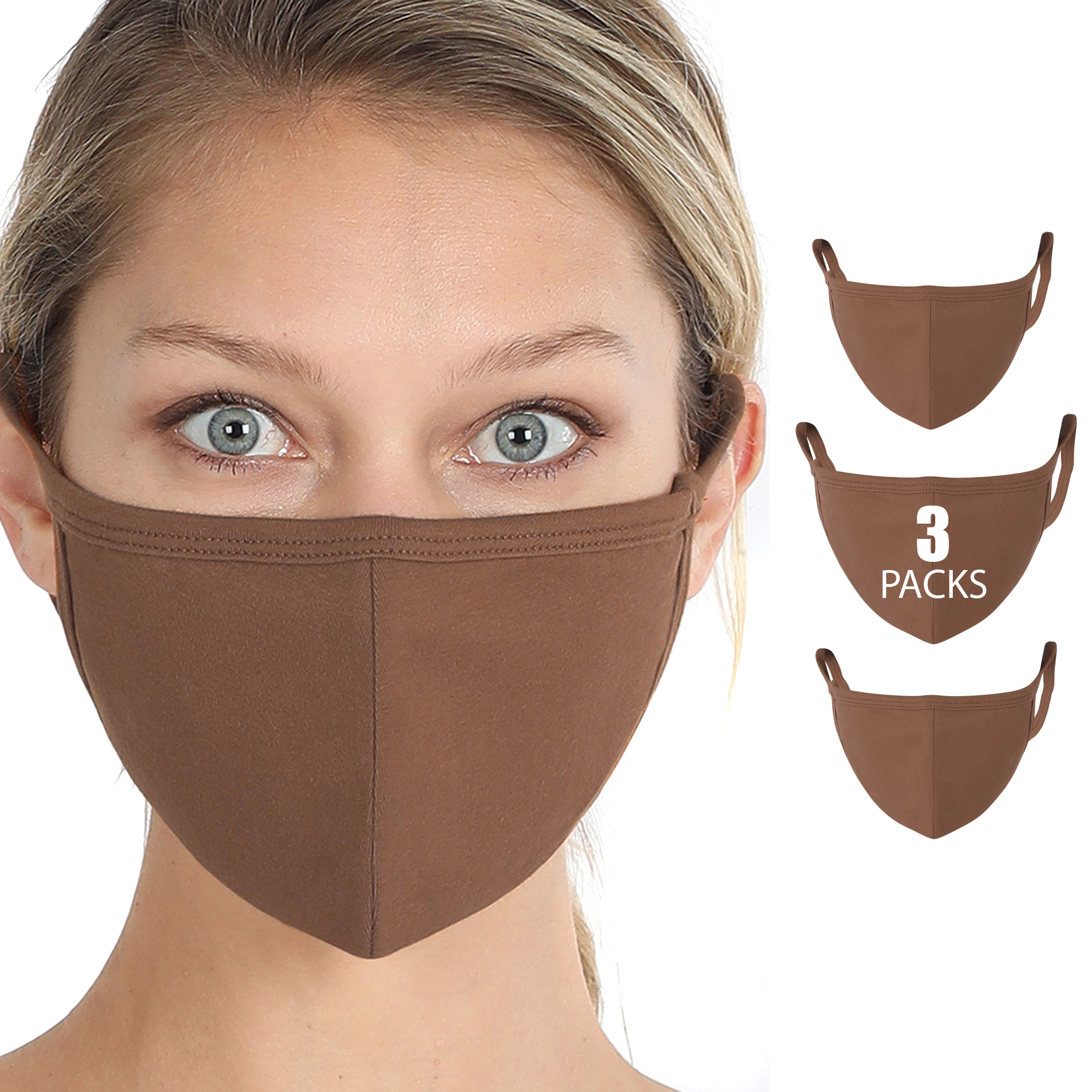 "Fashion Washable Soft Cotton Adults Unisex One Size Face Covering Mask ...