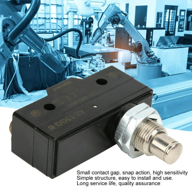 Switch XZ-15GQ B 15A 3 Pin Micro Limit Switch Panel Mount Roller Plunger - Walmart.ca