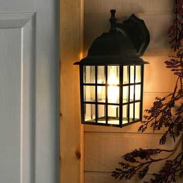 "16.85"" Outside Entry Door Light, Wall Mount Porch Lighting, White ...