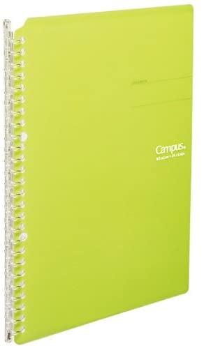 Kokuyo Smart Ring binder, Up to 25 Sheets, B5, 26 Holes, Yellow Green (ル-SP700YG) - Walmart.com