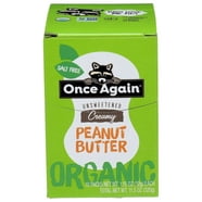 Once Again Organic No Salt Butter Peanut, 16 Oz - Walmart.com