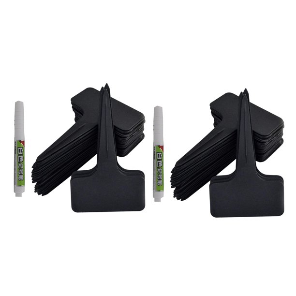 202Pcs Black Plant Labels Water T-Types Plant Tag Reusable Nursery ...