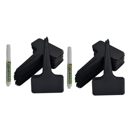 202Pcs Black Plant Labels Water T-Types Plant Tag Reusable Nursery ...