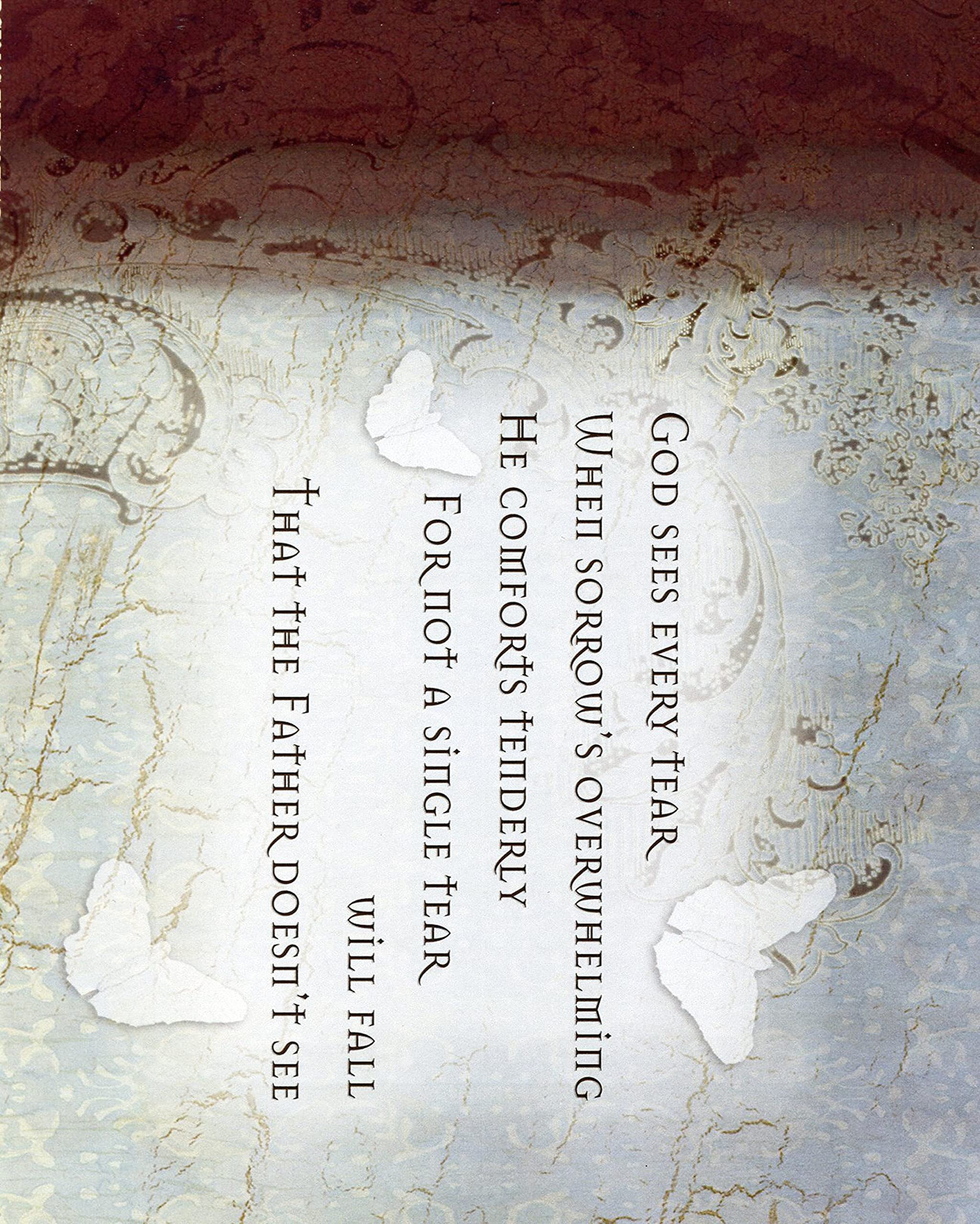 Catholic print picture - GOD SEES EVERY TEAR - 8" x 10" ready to be ...