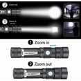 LED Tactical Flashlight, Super Bright LED Flashlight Rechargeable 2000 ...