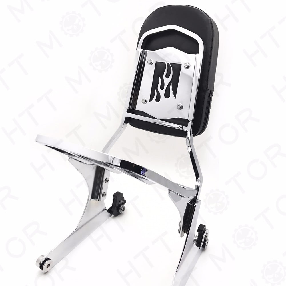 HTT-MOTOR NEW Detachable Sissy Bar Backrest & Luggage Rack for Harley ...