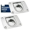 Five Oceans Rectangular Recessed Hatch, Boat Spring Loaded Pull Ring 3 ...