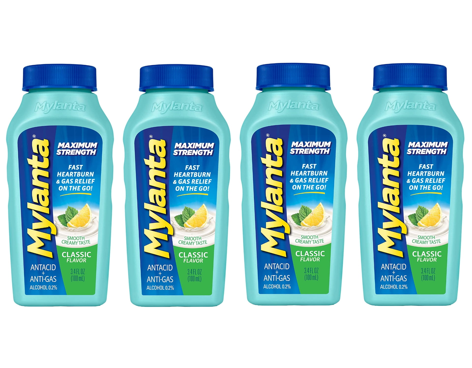 Mylanta Maximum Strength Antacid & Anti-Gas Liquid - Classic Flavor ...
