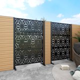 Jerry Guo 2Set Outdoor Privacy Metal Screens and Panels for Patio 05 ...