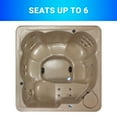 Aqualife by Strong Spas Inland 6 Person Square Hard Side Plug & Play ...