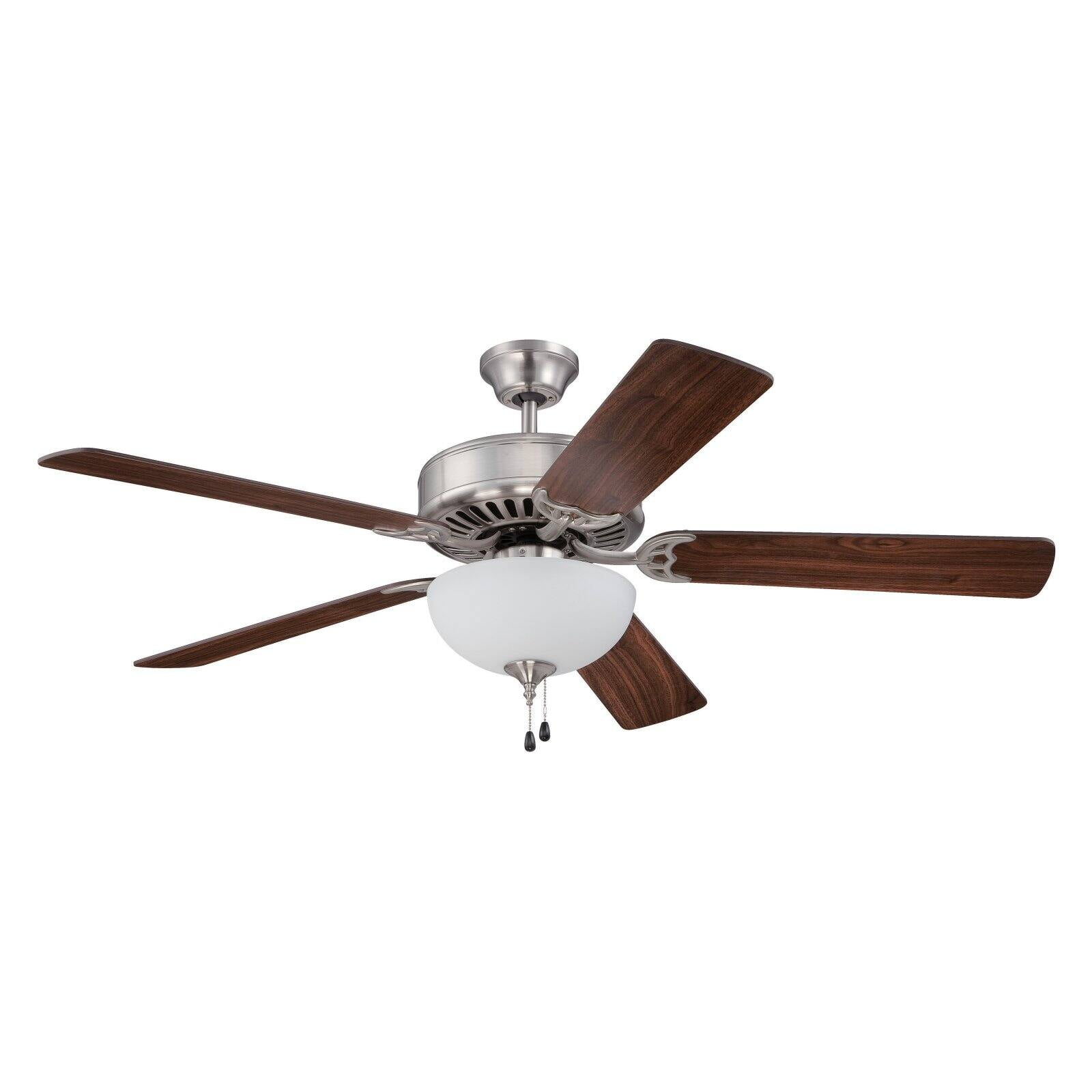 Craftmade 201 Pro Builder 52 in. Indoor Ceiling Fan with Bowl Light ...