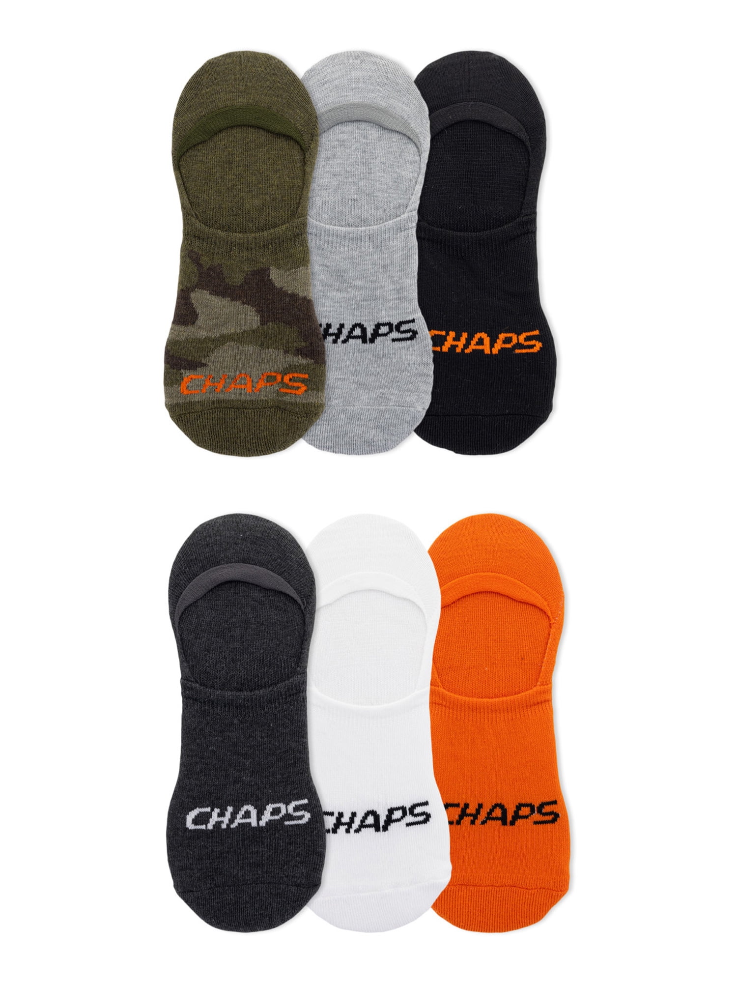 Chaps Sport Men's Camoflage High Cut Liner Socks 6-Pair Pack - Walmart.com