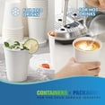 AINUO Disposable Paper Coffee Cups, 24oz 1000 Pack Bulk, White PE-Lined ...