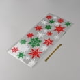 3 Styles 120PCS Christmas Treat Bags Cellophane Gift Bag Clear ...