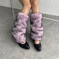 Artificial Furs Foot Sleeves Comfortable Thermal Leg Warmers Winter ...