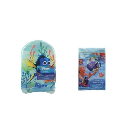 Disney Finding Dory Kickboard and 20" Inflatable Beach Ball Combo Set ...