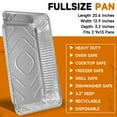 Aluminum Pans Trays Full Size Disposable Containers - 21x13 inch Deep ...