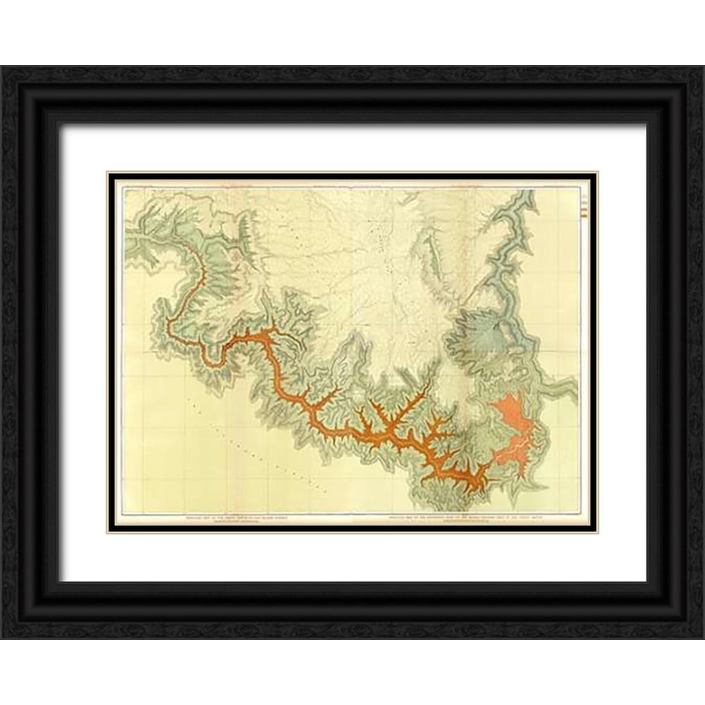 Dutton, Clarence 18x14 Black Ornate Wood Framed with Double Matting ...