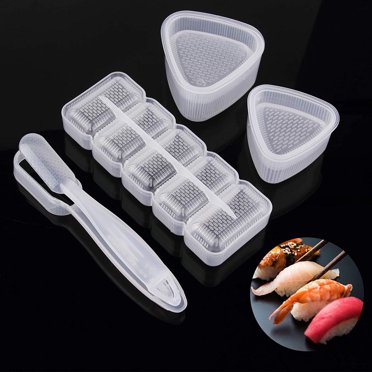 Sunsanly 6 Cavity Triangle Sushi Mold Onigiri Rice Ball Press Maker Non ...