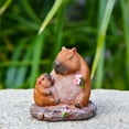 Cartoon Mother Child Capybaras Resins Miniature Ornament for Desktop ...