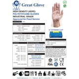 Great Glove High Density Polyethylene (HDPE) Food Service Gloves ...