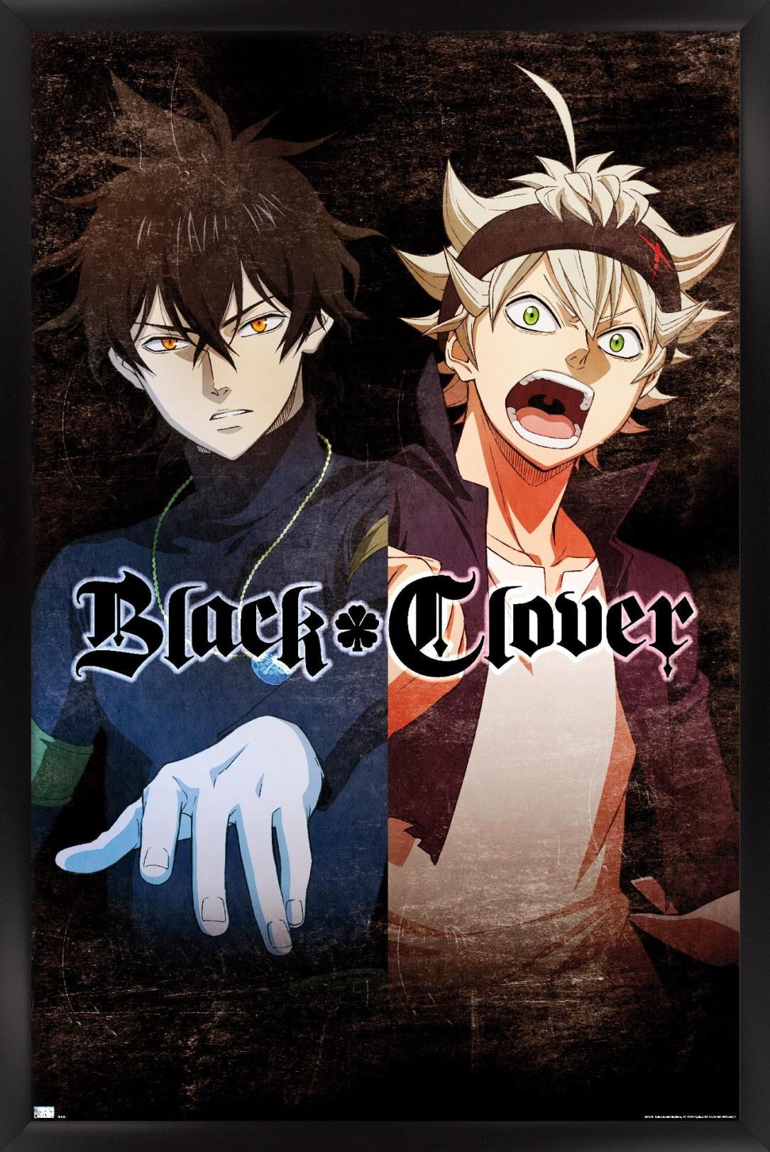 Black Clover - Yuno & Asta Wall Poster, 14.725" x 22.375", Framed ...