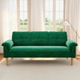 Lofka 69" Modern Small Velvet Sofa, Couch with Comfy Backrest and Soft ...