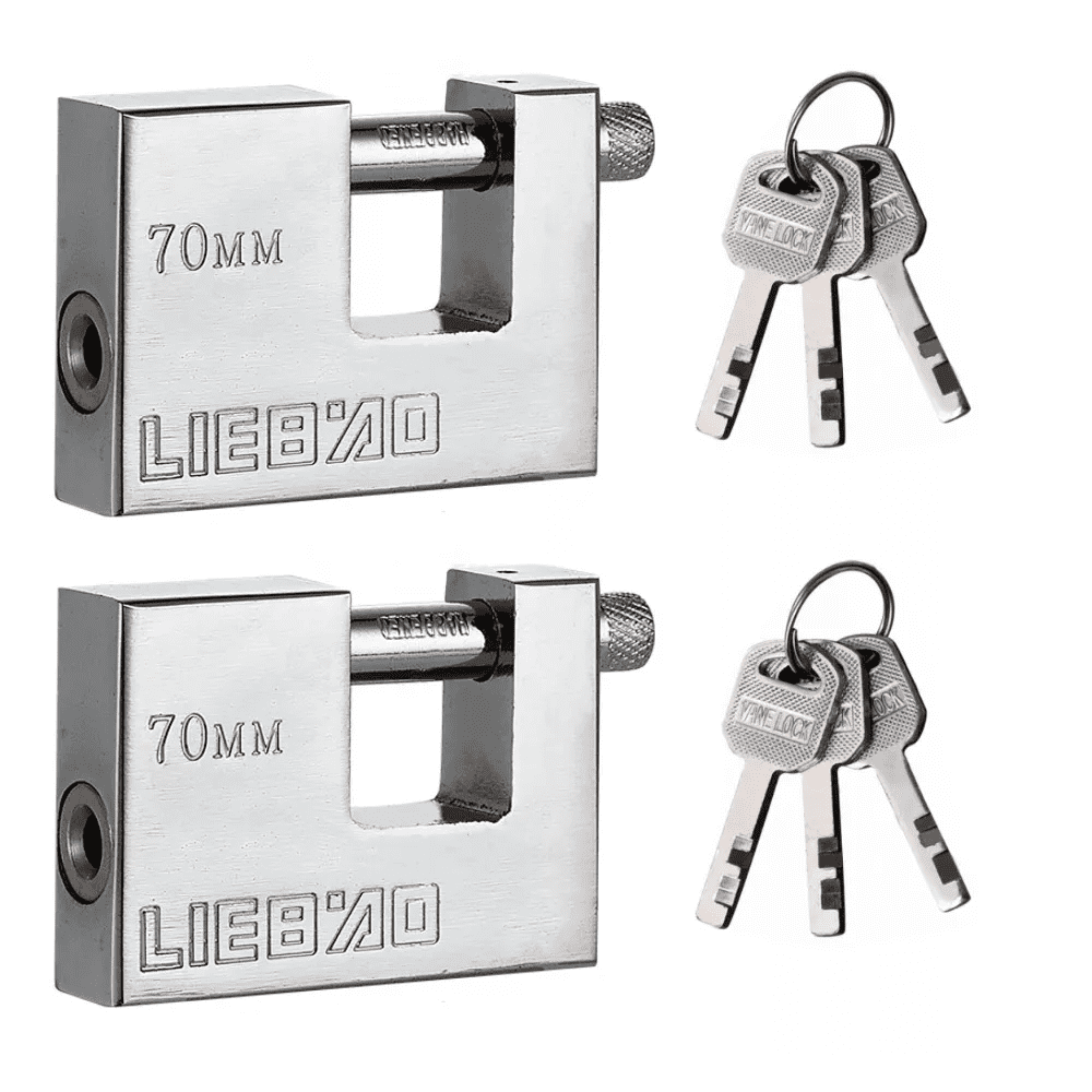 2pzs Candado Cortina Extra Seguridad Métálico 70mm gris | Walmart en línea