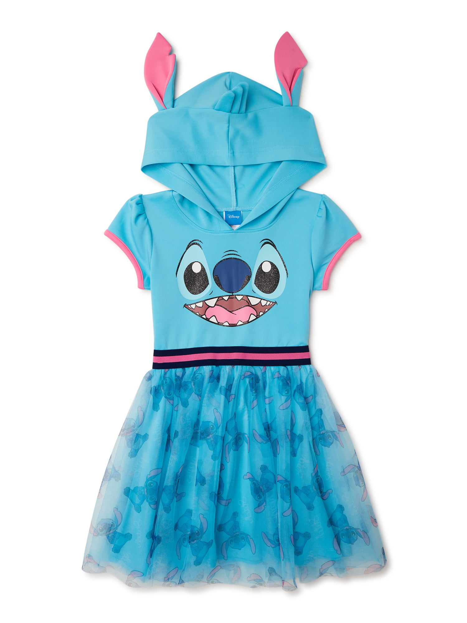 Disney Little Girls Stitch Cosplay Dress, Sizes 4-10 - Walmart.com