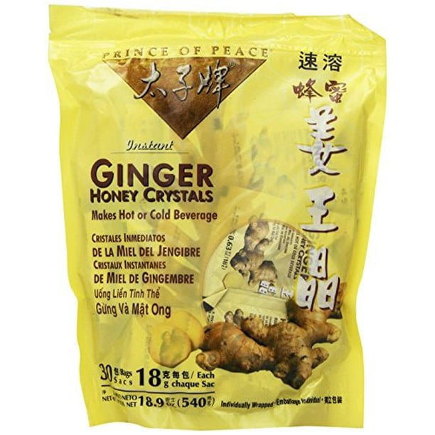 Instant Ginger Honey Crystals Pack of 30 Bags - 18 g Sachets - Walmart ...