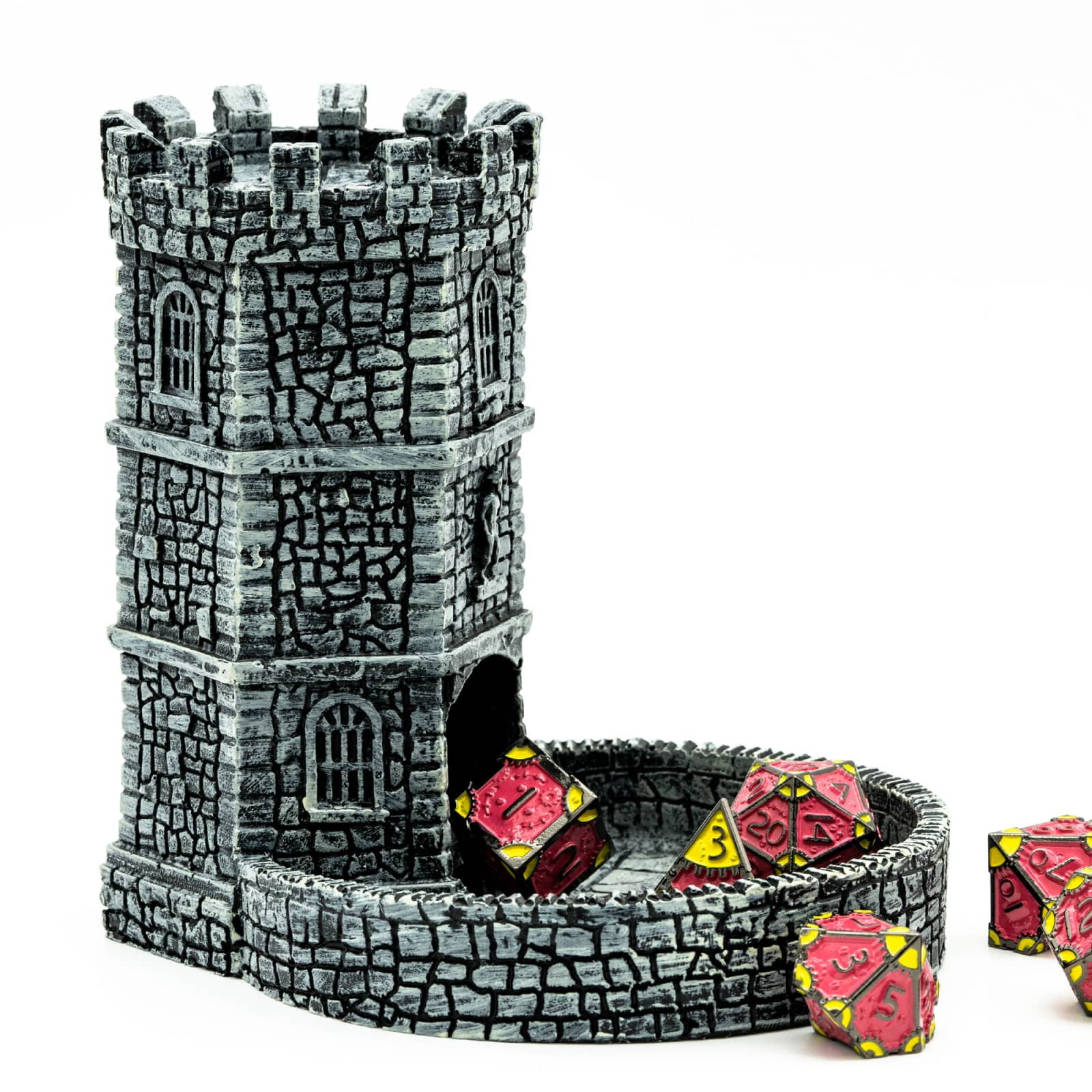 Cusdie Resin Dice Tower Die Roller Castle Rolling Case City Wall ...