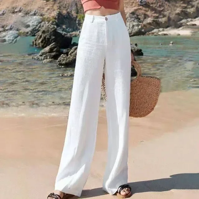 Click here for Chuank Summer Baggy Cotton Linen Pants Women Elega... prices